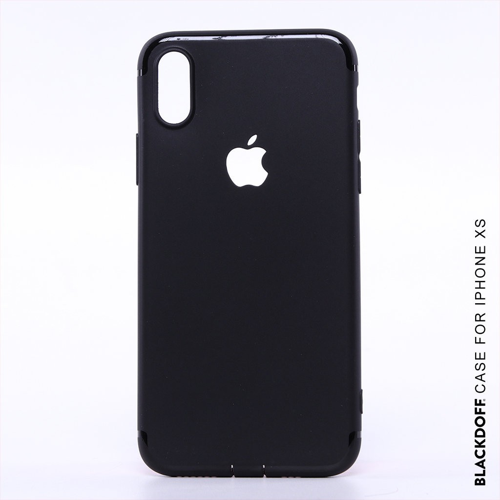 Jual FOR IPHONE XS - ORIGINAL SILICONE CASE IPHONE XS HITAM BLACK MATTE ...