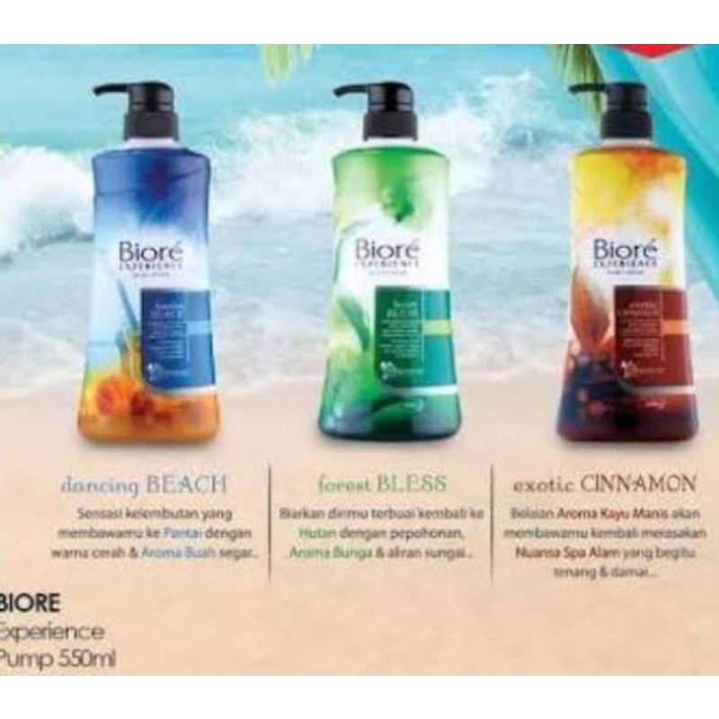 Jual Biore experience 550ml pump | Shopee Indonesia