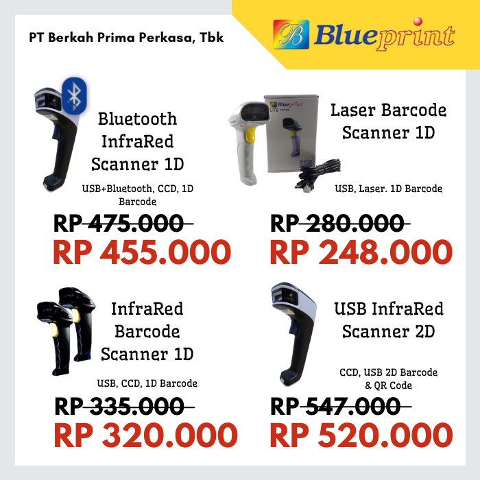 Jual SCANNER BARCODE/ Scanner Bluetooth / Scanner Kasir Blueprint ...
