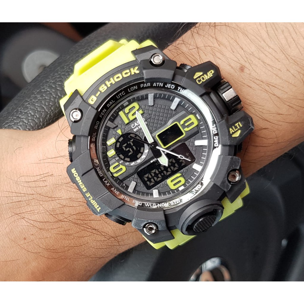 Jual JAM TANGAN PRIA ANTI AIR G-SHOCK GWG 1000 DUAL TIME TALI RUBBER ...