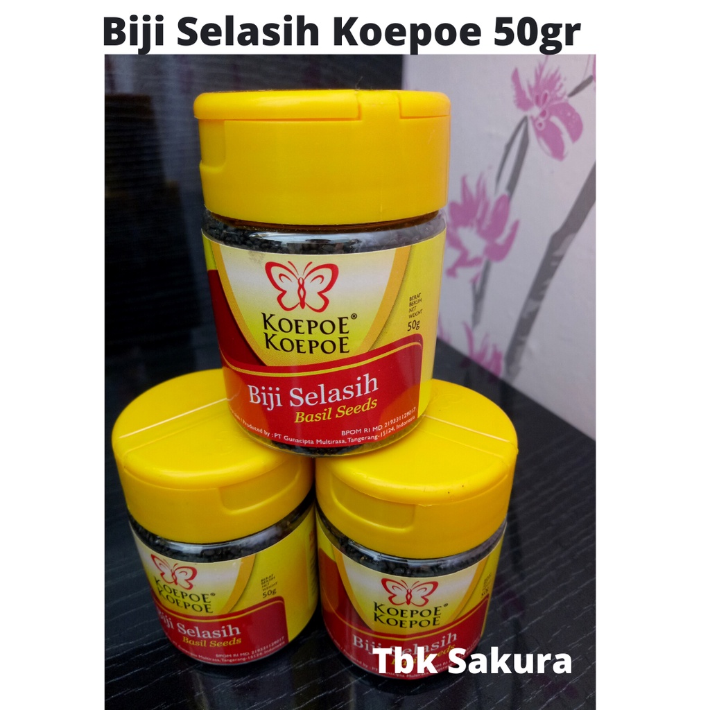 Jual Biji selasih koepoe 50gr (botol) | Shopee Indonesia