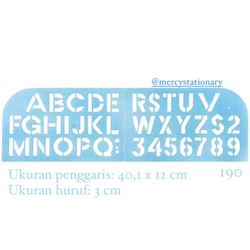 Jual Penggaris Cetakan Huruf Angka Templates Sablon | Shopee Indonesia