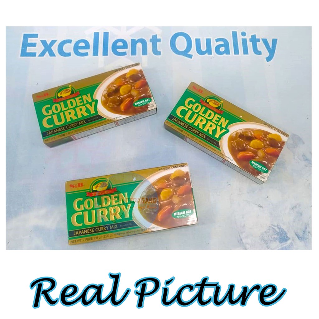 Jual S&B Golden Curry 220gr Medium Hot | Kari Blok | Kari Jepang ...