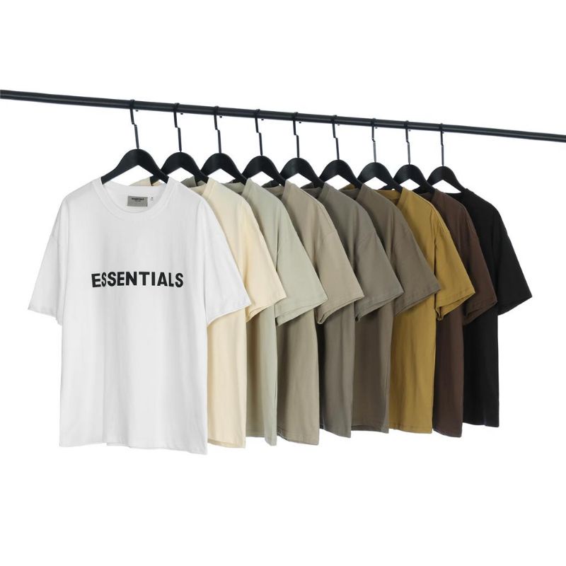 Jual ESSENTIALS FEAR OF GOD FG TSHIRT Front Logo Oversized FOG Mirror ...