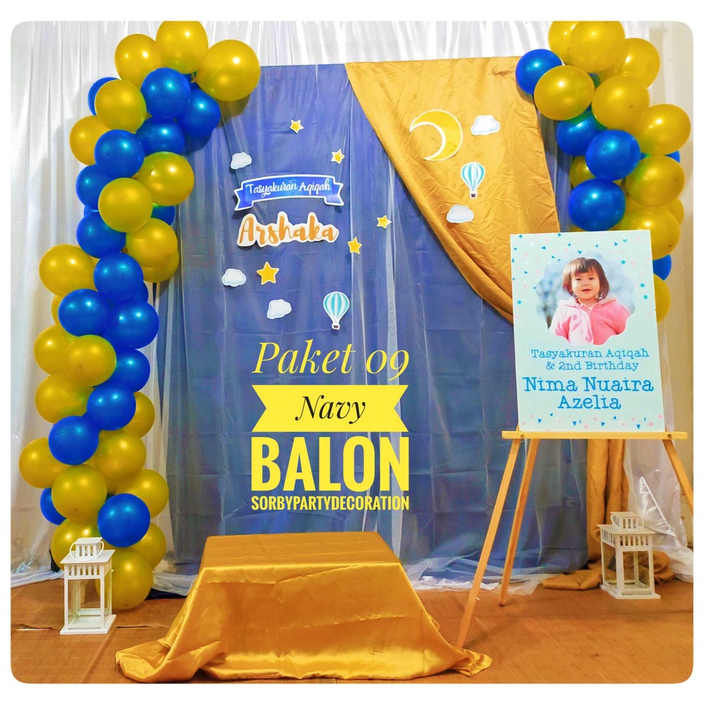 Jual Dekorasi Aqiqah Graduation Wisuda backdrop khitan Birthday ulang ...