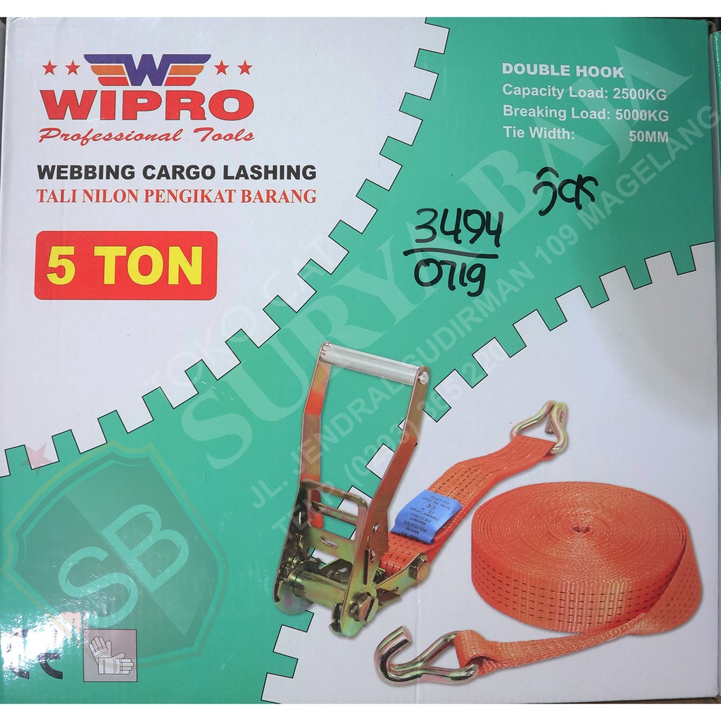 Jual WIpro Webbing Cargo Lashing WCL5T12 | Shopee Indonesia