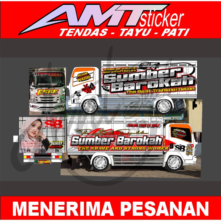 Jual Cutting/Decal Stiker Decal Truk Samping - Stiker Cutting Truk ...