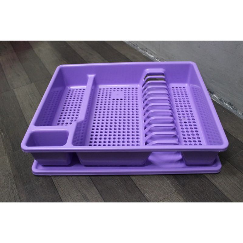 Jual Rak piring plastik/ rak piring dapur sekat/ rak piring warung/ rak ...