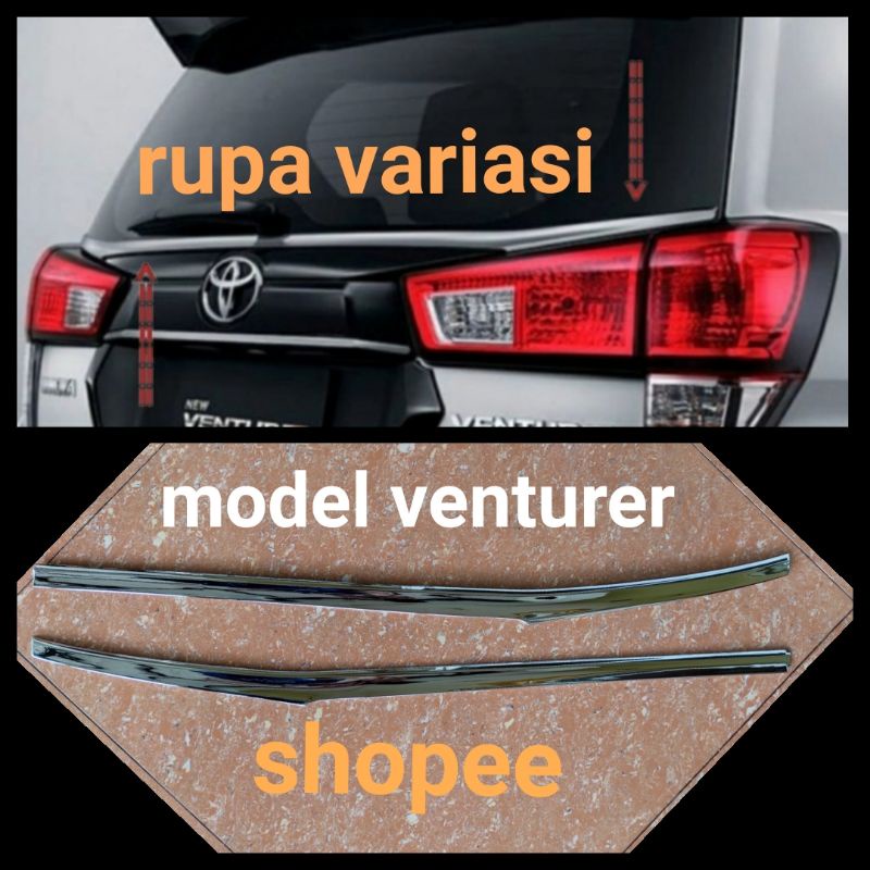 Jual lis list kaca belakang bagasi toyota all new innova inova reborn ...