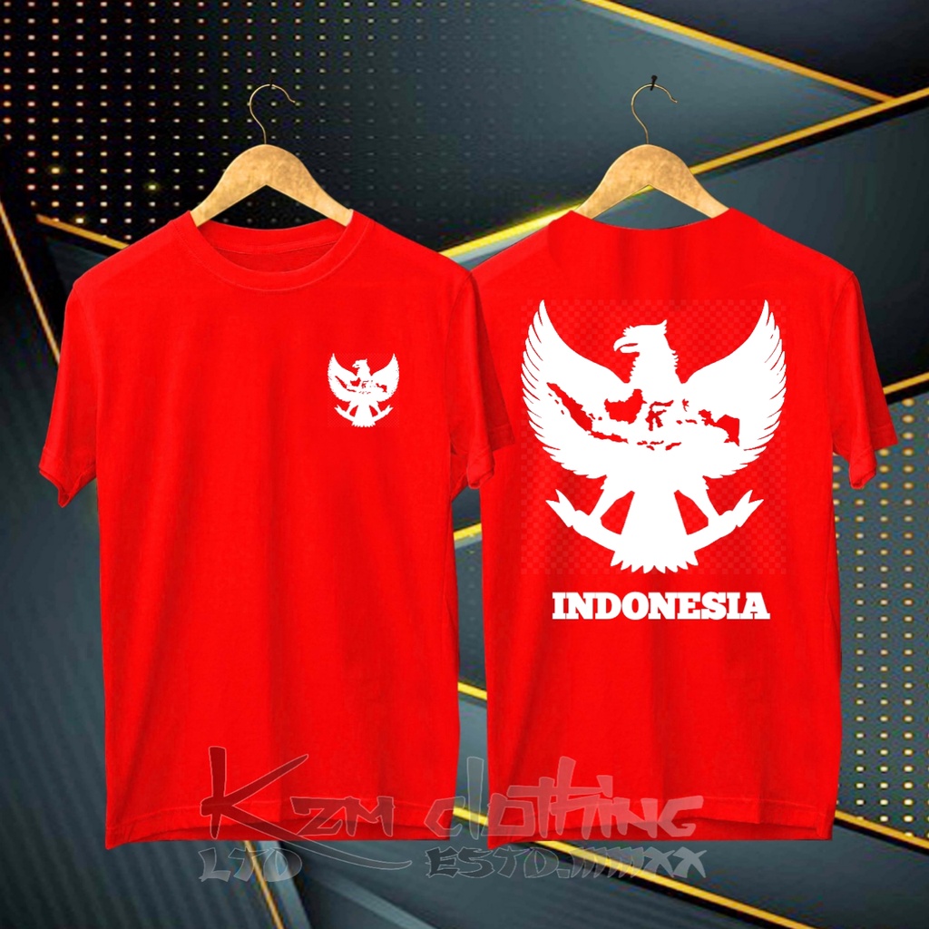 Jual KAOS GARUDA INDONESIA NASIONALISME NKRI RED / KAOS KEMERDEKAAN RI HUT 77 / BAJU 17 AGUSTUS ...