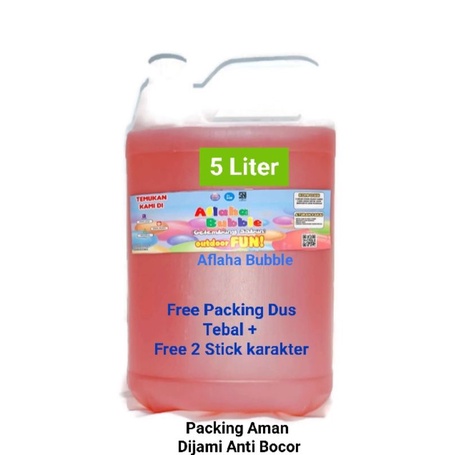 Jual Aflaha Bubble - Refil Gelembung Sabun Full Bubble 5 Liter / Isi Ulang Bubble Gun / Bubble ...