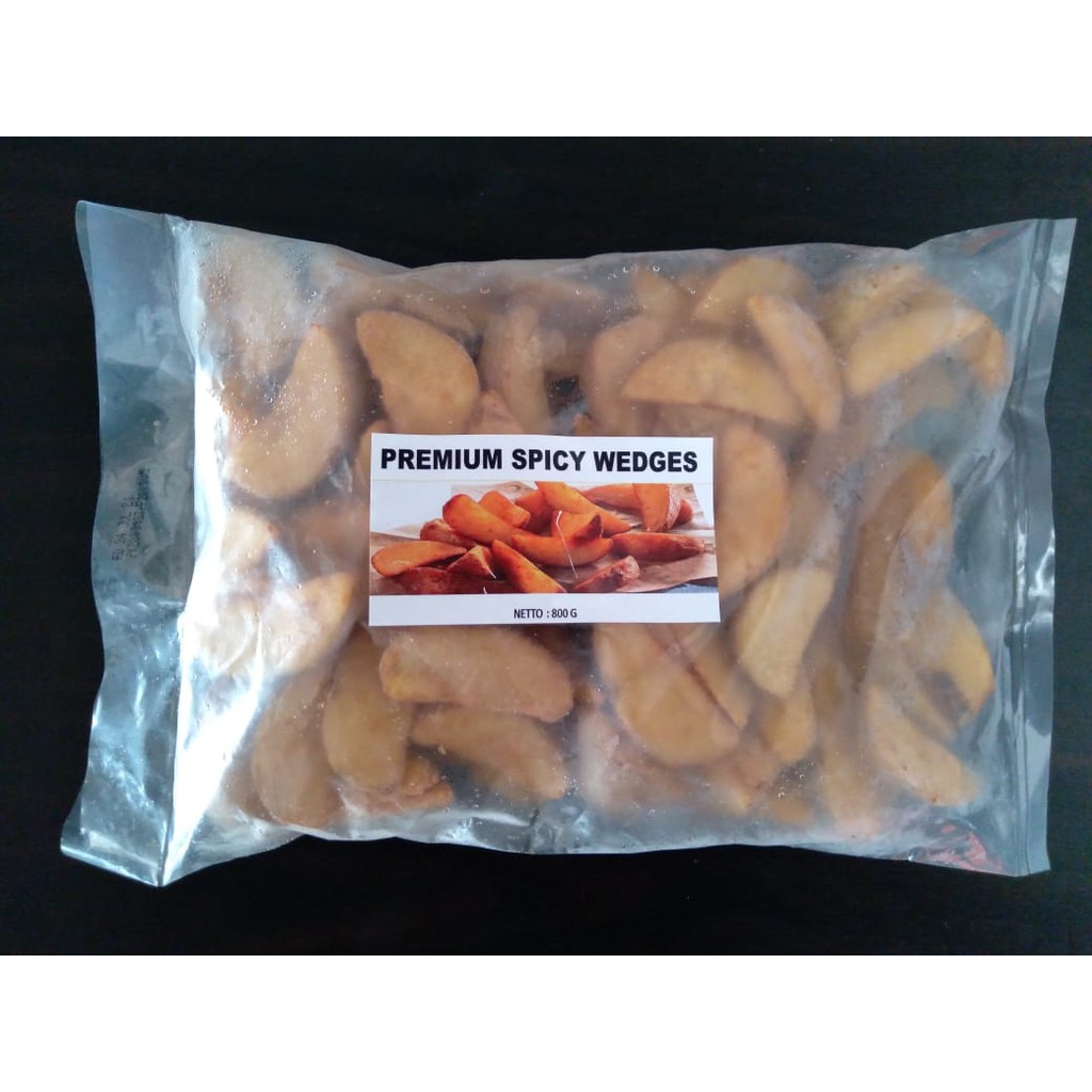 Jual KENTANG PREMIUM SPICY WEDGES 800 GRAM | Shopee Indonesia