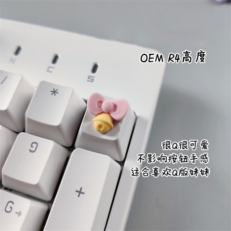 Jual Cartoon Cute DIY Keycaps Esc Mechanical keyboard Caps Cherry Mx ...