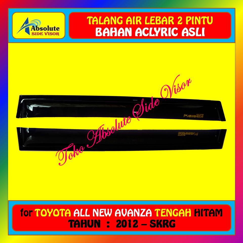 Jual Talang Air (Tengah) Toyota All new Avanza 2012 Up - Model Lebar - Warna Hitam - Merk ...