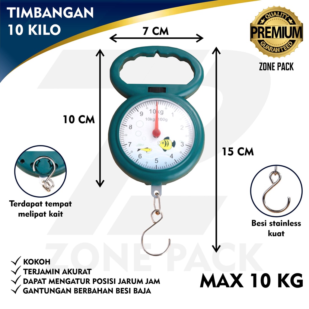 Jual Timbangan Gantung Portabel 10kg | Alat Timbang Praktis | Hanging Scale | Timbangan Mini ...