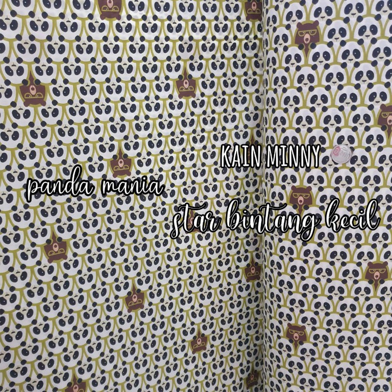 Jual PANDA MANIA - KAIN SPREI KATUN LOKAL METERAN STAR BINTANG KECIL ...