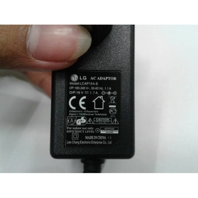 Jual Adaptor LCD/LED Monitor LG 19V -1,7A "Original" + Kabel Power AC ...