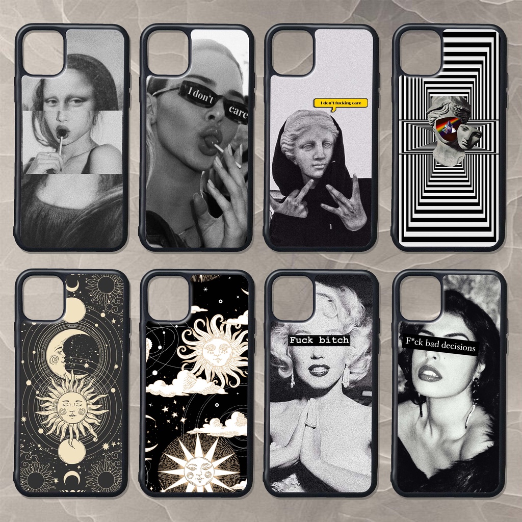 Jual CASE CUSTOM RUBBER IPHONE ANDROID CASING ALL TYPE ABSTRACT ART Y2K ...
