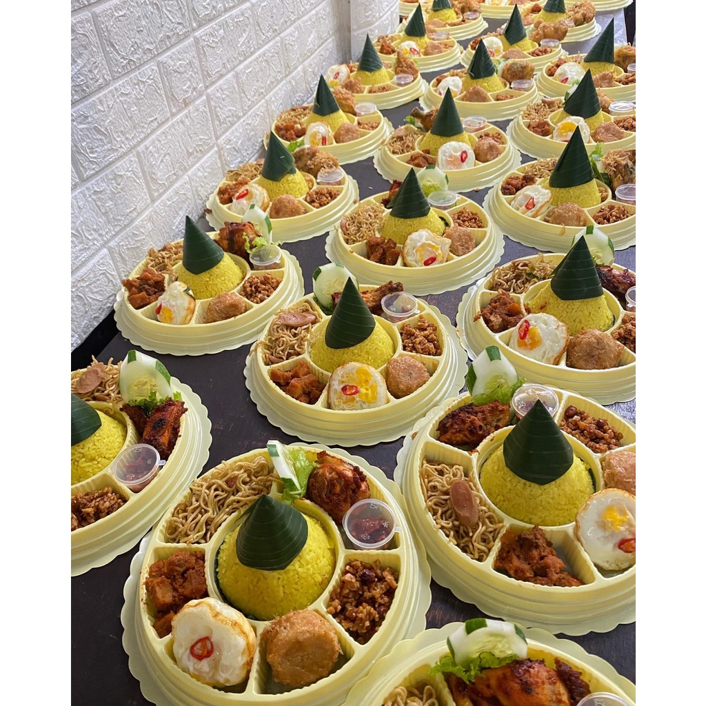 Jual Nasi Kuning Tumpeng Mini Tumini Hemat Aqiqah Wedding Birthday FREE ...