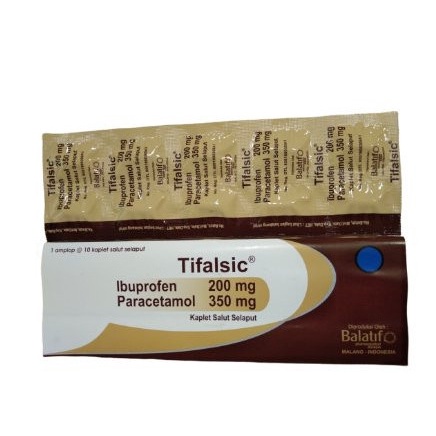 Jual TIFALSIC Strip - Ibuprofen Dan Paracetamol Obat Demam Nyeri Isi 10 Tablet | Shopee Indonesia