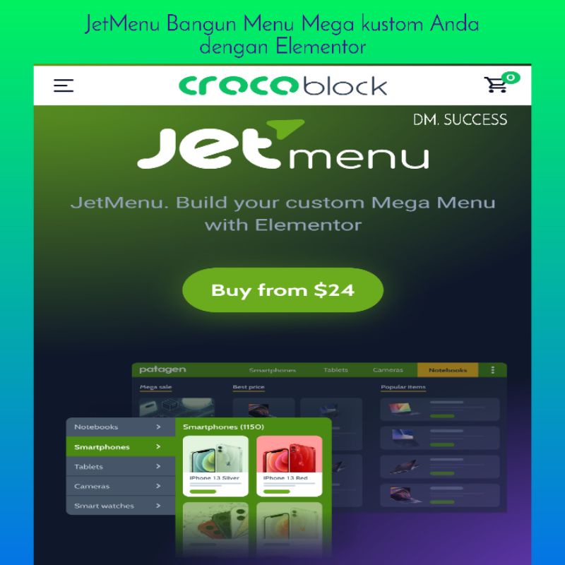 Jual JETMENU - BANGUN MENU MEGA KUSTOM ANDADENGAN ELEMENTOR | Shopee Indonesia