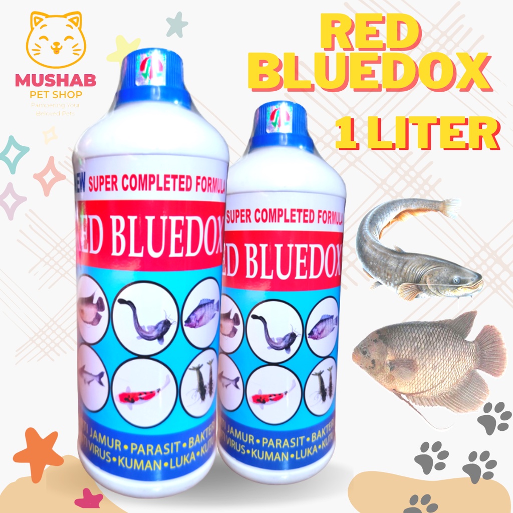 Jual RED BLUEDOX 1 Liter Obat Anti Jamur Anti Virus Parasit Kuman Luka ...
