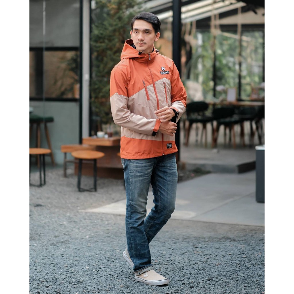 Jual Jaket Parasut Hiking Waterproof New Amz Green-Jaket Parasut Gunung ...