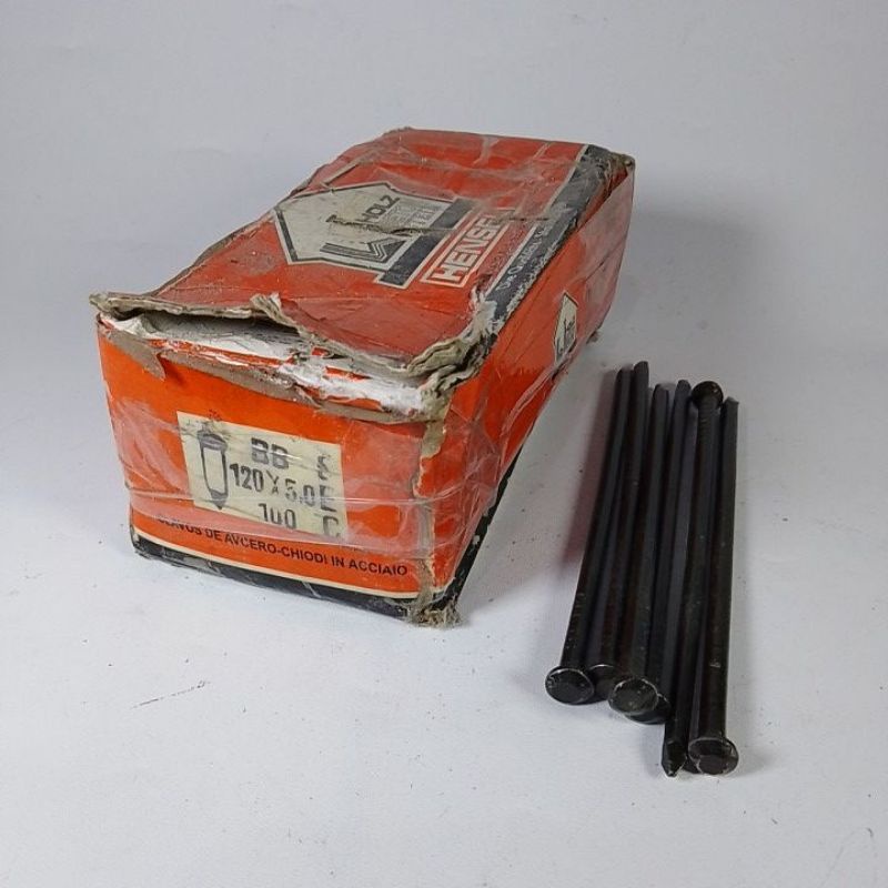 Jual Paku Beton Hitam Galvanis 12 Cm / Paku Tembok Cor 120 MM Ecer ...