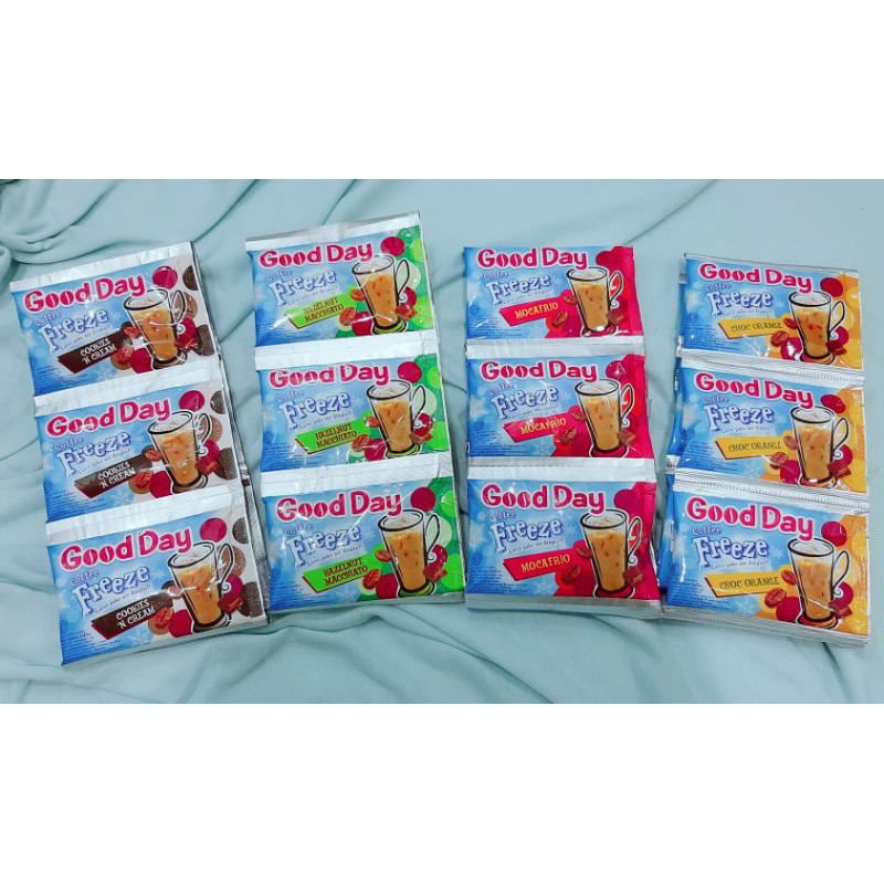 Jual Good Day Freeze Choco Orange / Moccafrio / Hazelnut / Cookies ...