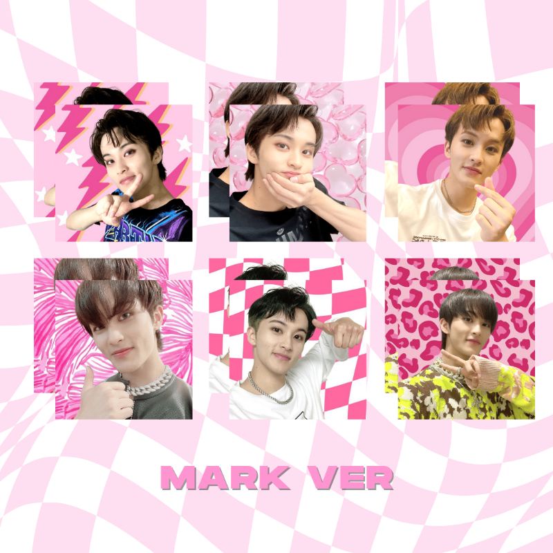 Jual sticker nct 127 5x5 sized photo sticker pink core deco fanmade ...