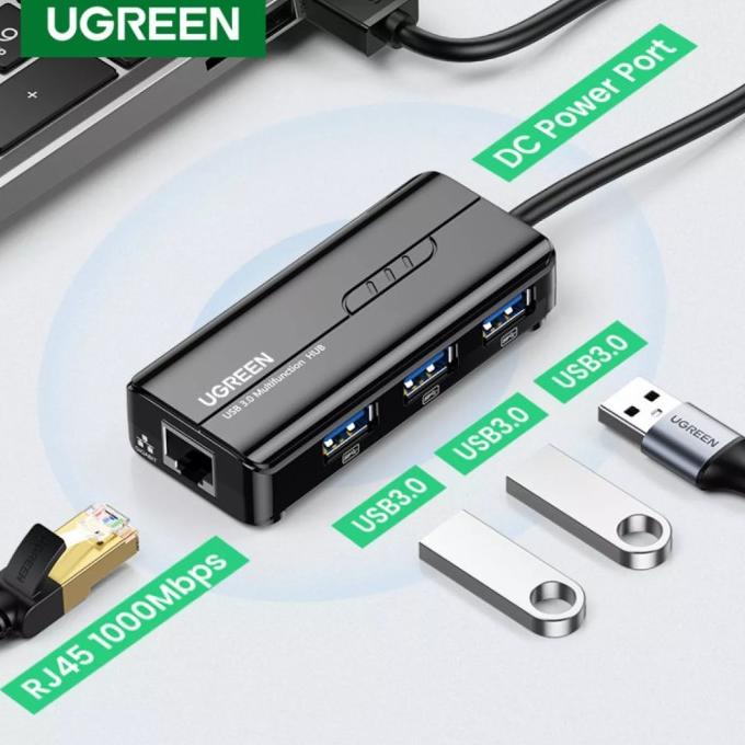 Jual HARGA TERBAIK!!! Ugreen Adapter Ethernet Usb 3.0 to LAN RJ45 Usb ...