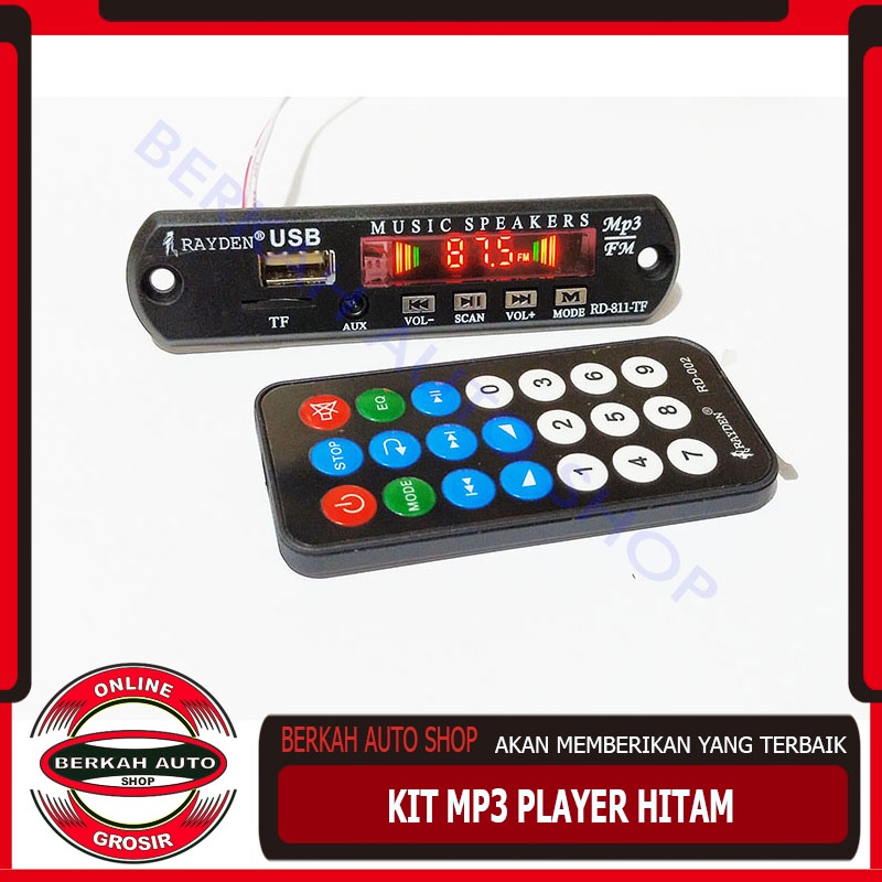 Jual kit mp3 player hitam | Shopee Indonesia