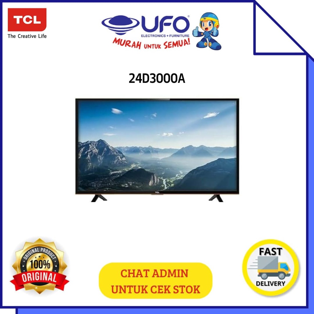Jual TCL 24D3000A LED TV 24 INCH | Shopee Indonesia