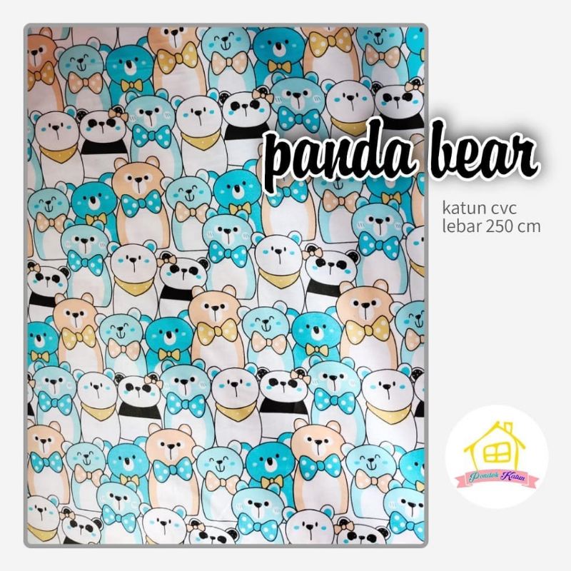 Jual KAIN CVC PANDA BEAR | Shopee Indonesia
