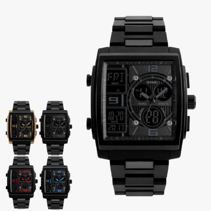 Jual URB Jam Tangan Pria SKMEI 1274 Double Time | Shopee Indonesia