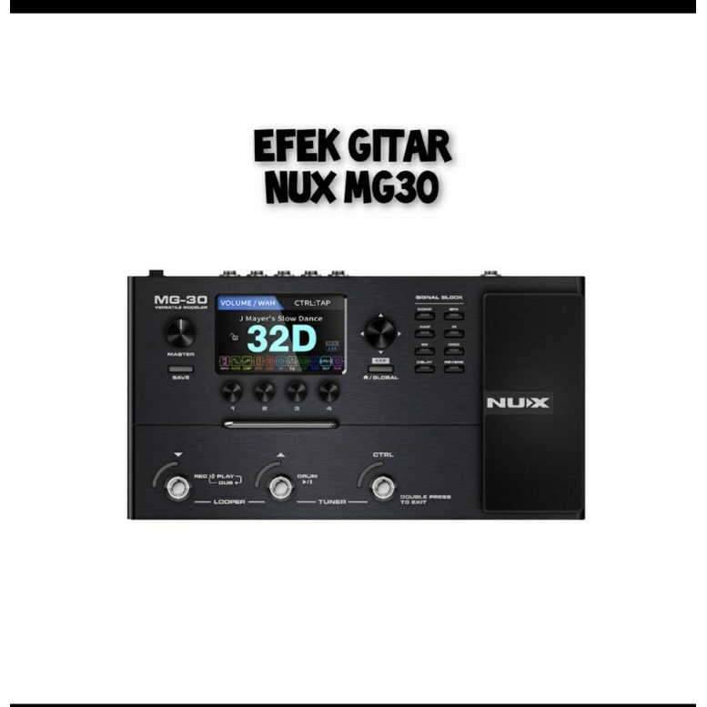 Jual Efek effek gitar Nux mg30 original Nux mg30 efek gitar modeler pedal | Shopee Indonesia
