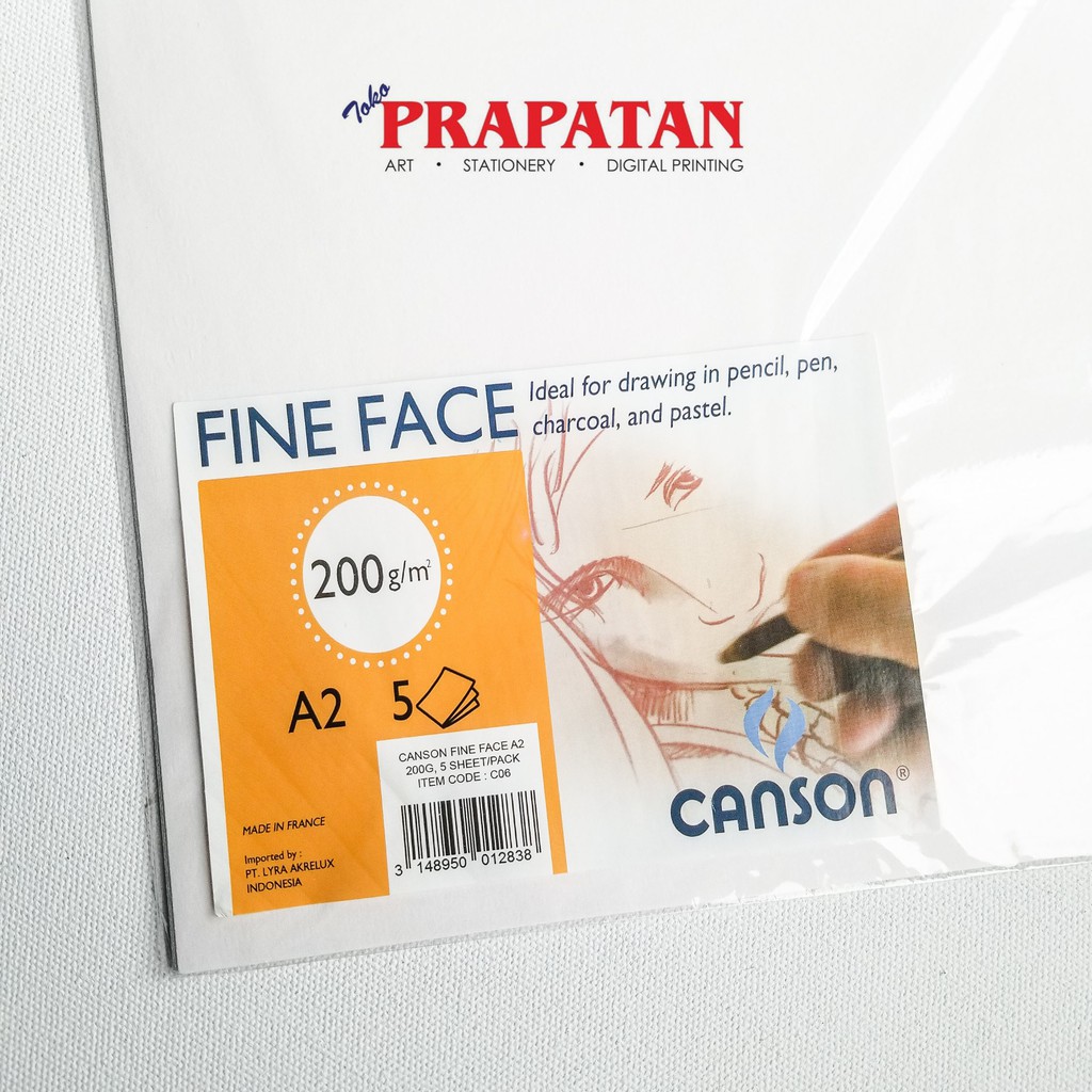 Jual Canson Fine Face A2 Drawing Paper 200gsm | Kertas Gambar | Shopee ...