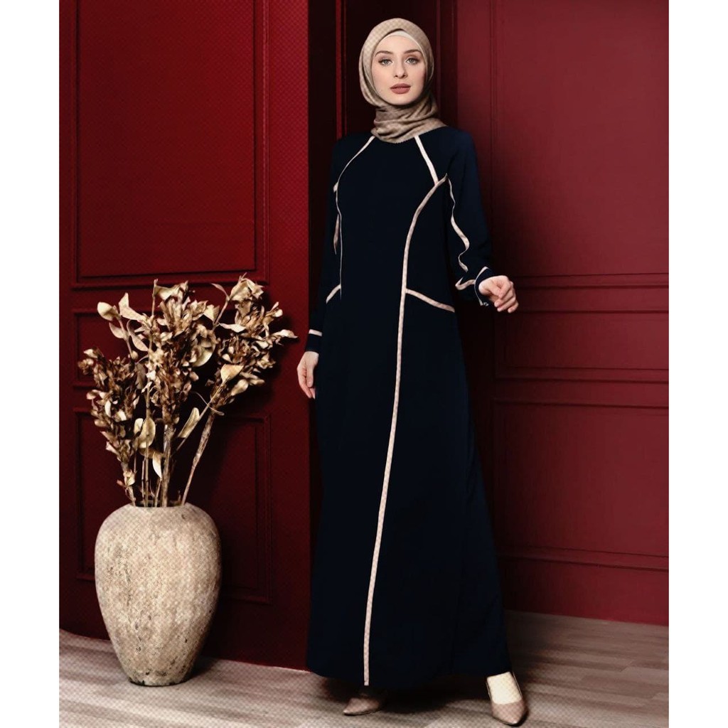Jual New Abaya Gamis Maxi Dress Gamis simple Arab Saudi ABAYA HITAM ...