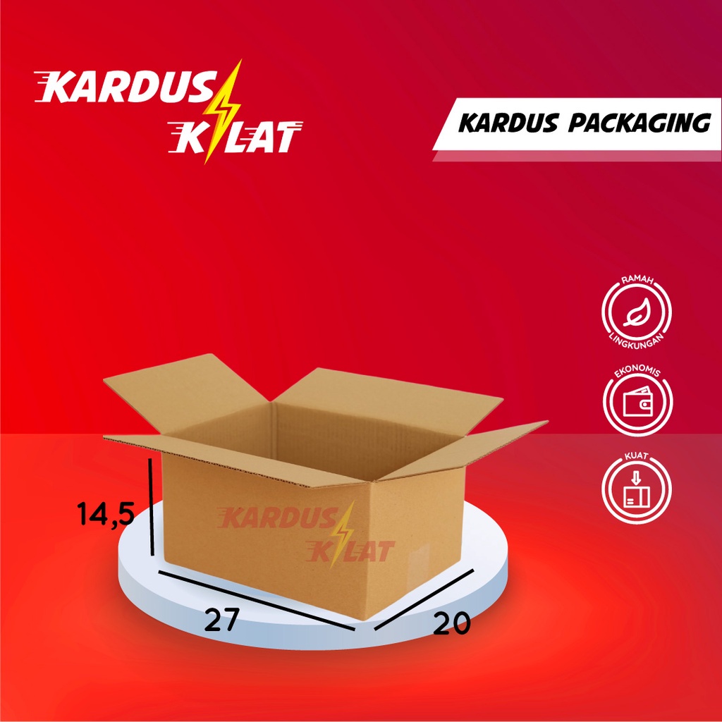 Jual Kardus Packing 27x20x14,5 - Kemasan Karton Box Dus Kotak Packaging ...