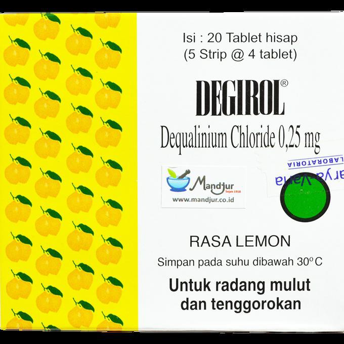 Jual Degirol Dus Isi 5 Strip - Tablet Hisap Radang Tenggorokan dan ...