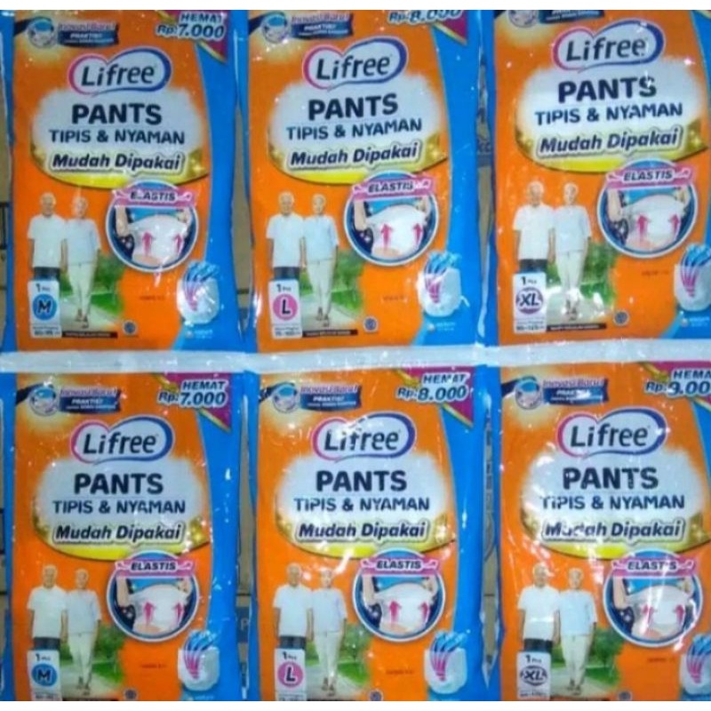 Jual Lifree Popok Dewasa Celana Sachet | Shopee Indonesia