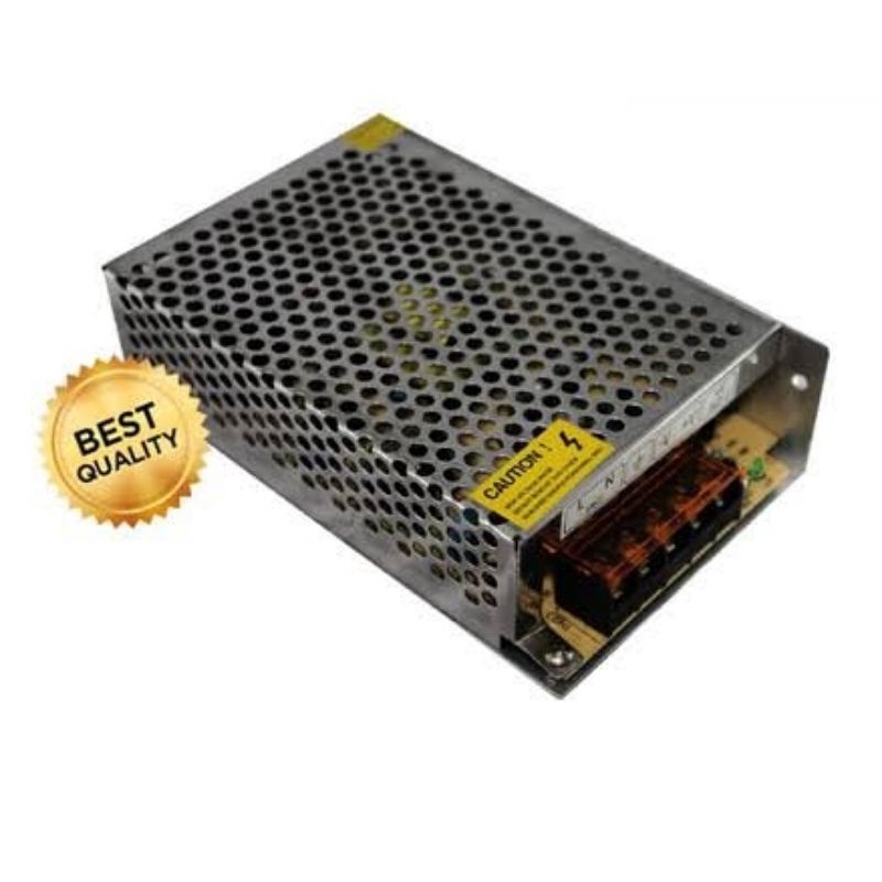 Jual ADAPTOR 12V 10A POWER SUPPLY SWITCHING 12V 10A JARING | Shopee Indonesia