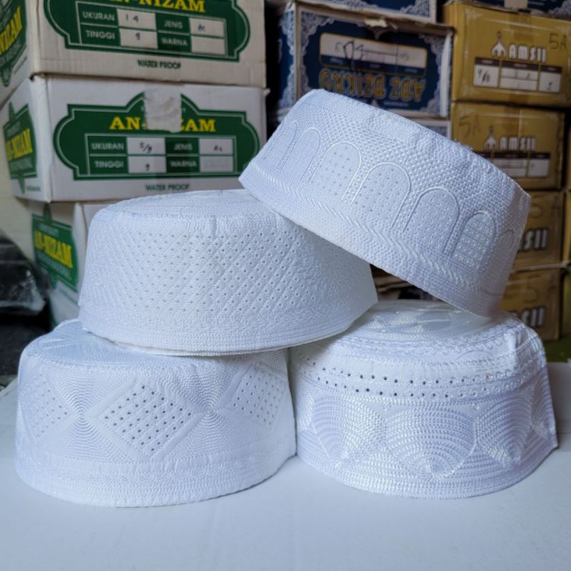 Jual KOPIAH PECI PUTIH BULAT BUGIS MADINAH SUPER | Shopee Indonesia