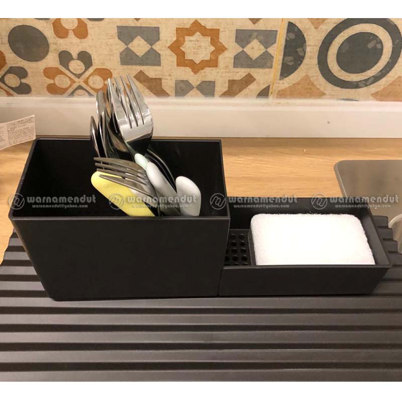 Jual rak pengering sendok garpu wadah penyimpanan alat dapur bahan ...