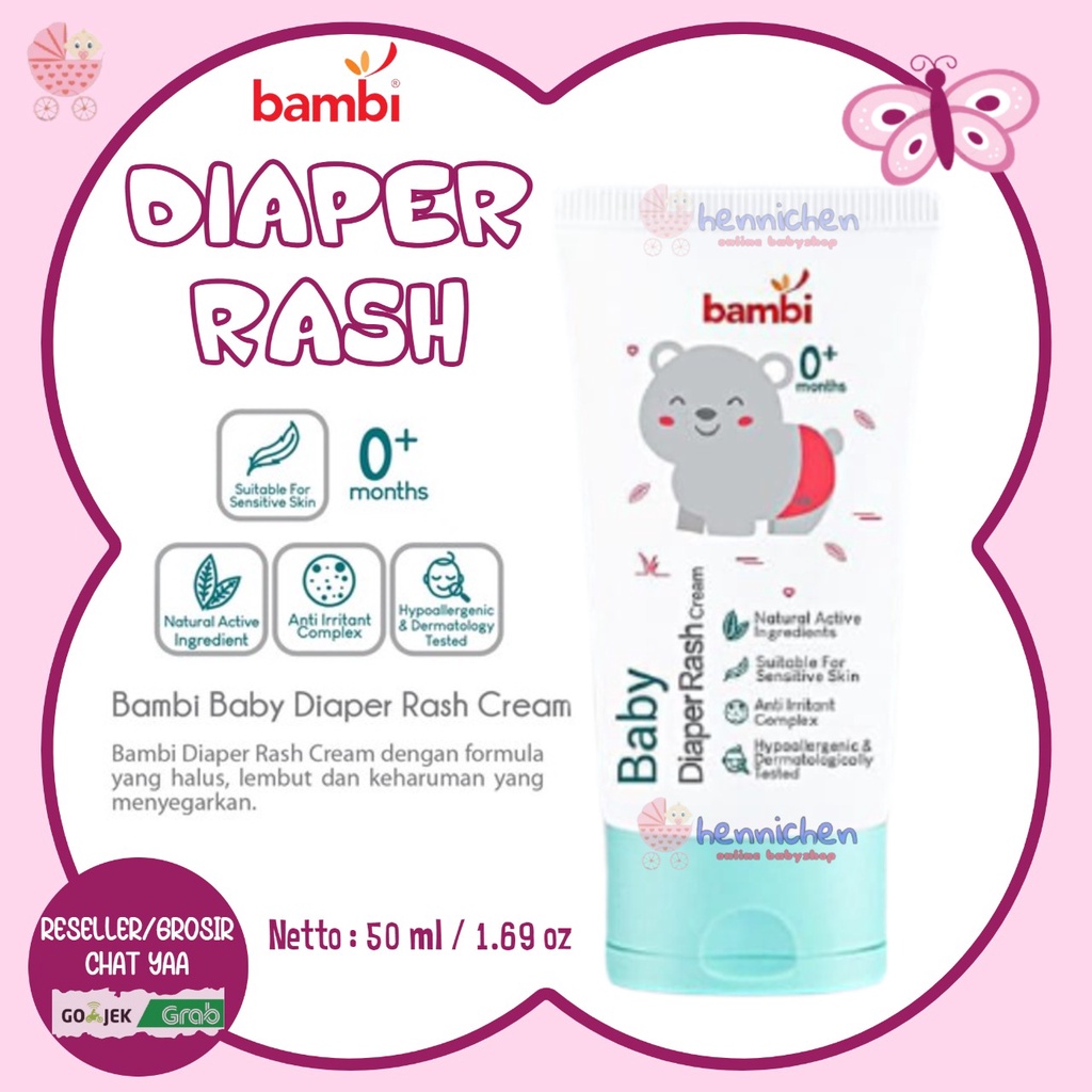 Jual Bambi Baby Diaper Rash Cream 50 ml | Shopee Indonesia