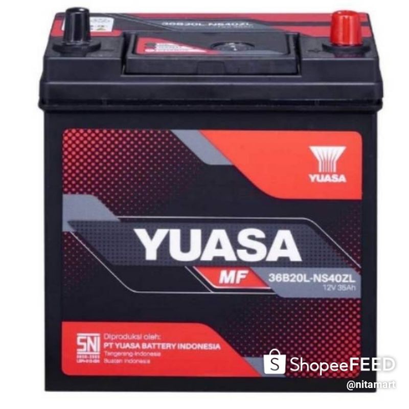 Jual Accu / Aki Mobil NS40ZL YUASA MF (Maintenance Free) | Shopee Indonesia