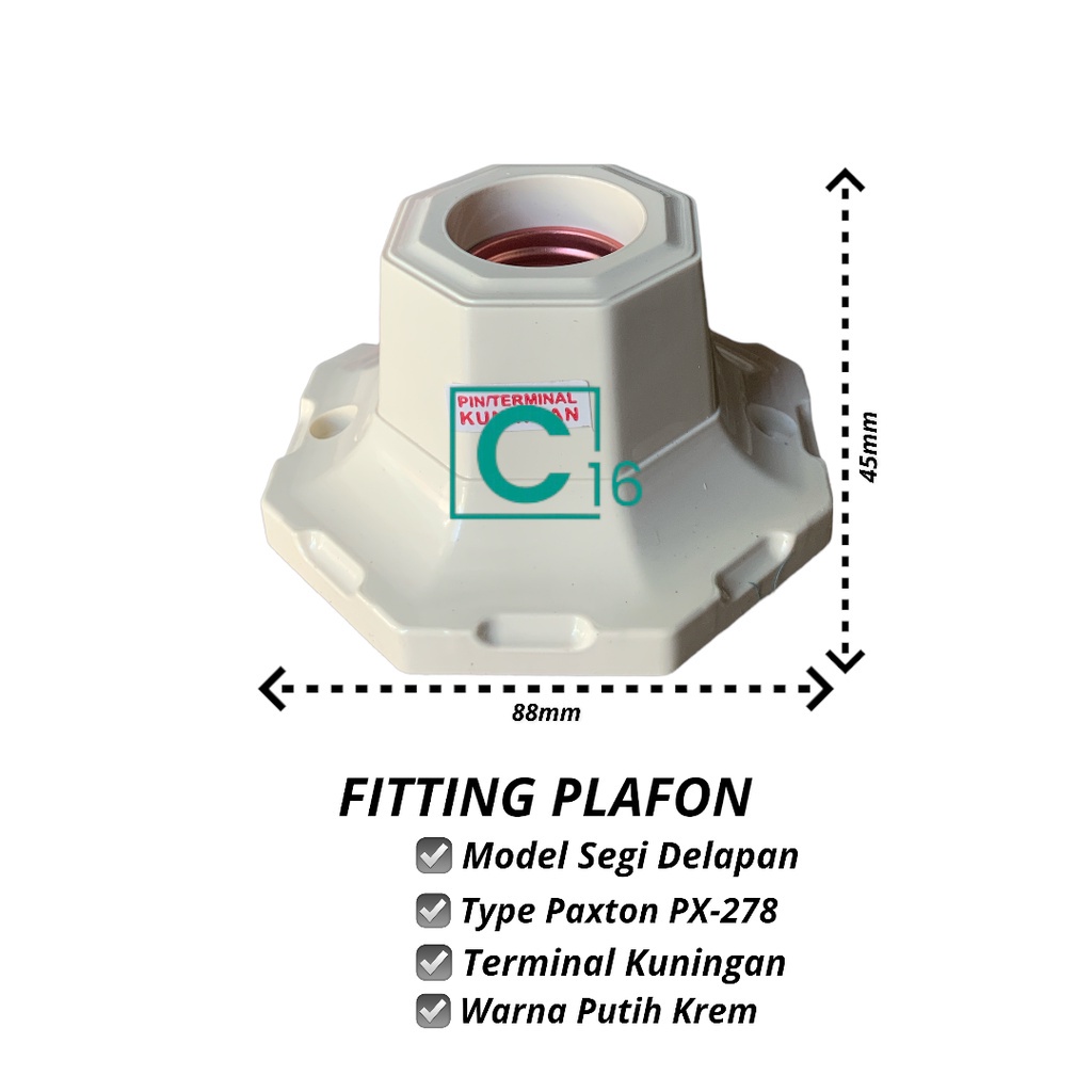 Jual Fitting Plafon Listrik Berbagai Model Varian Fitting Plafon Tempel ...