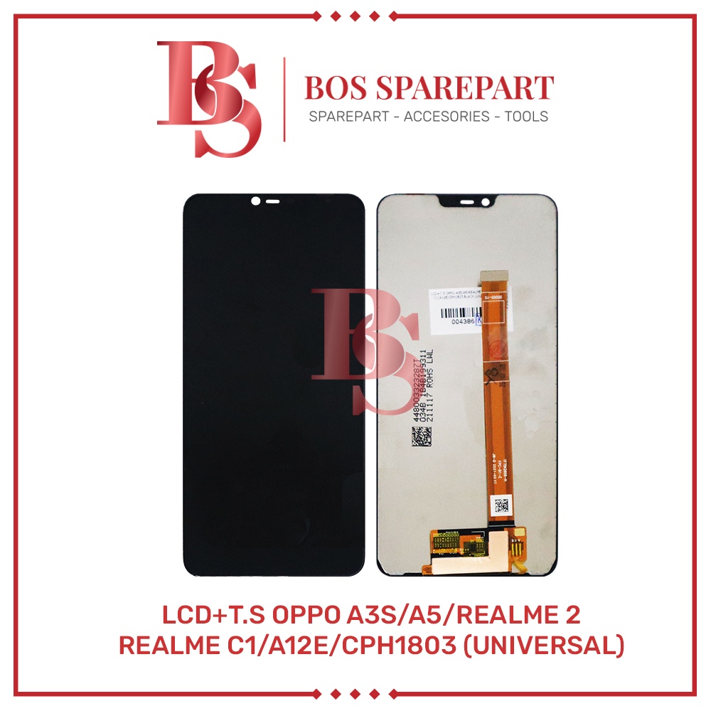 Jual LCD TOUCHSCREEN OPPO A3S / A5 / REALME 2 / REALME C1 / A12E / CPH1803 UNIVERSAL | Shopee ...