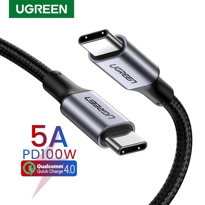Jual Ugreen Original Kabel USB type C PD 100W 20V 5A -braided - 2 meter ...