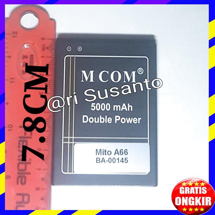 Jual Acc Hp Baterai Mcom Mito A66 Ba00145 Double Power 5000Mah | Shopee Indonesia